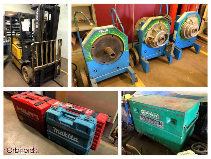 Electric & Rigging Equipment Selling October 25 - Orbitbid.com